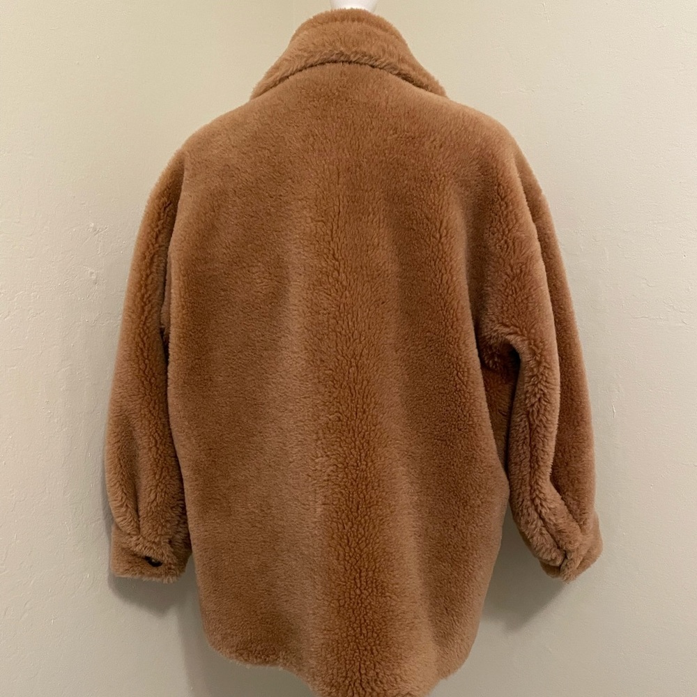 Oversized Wool Teddy Coat - Gem